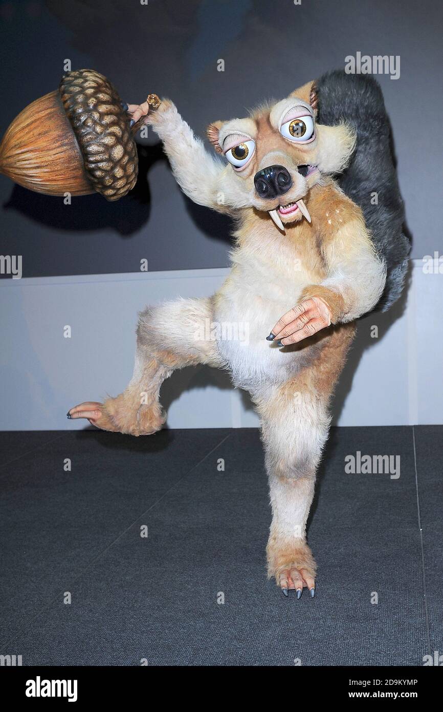 Scrat, the first character for Ice Age Live! A Mammoth Adventure is ...