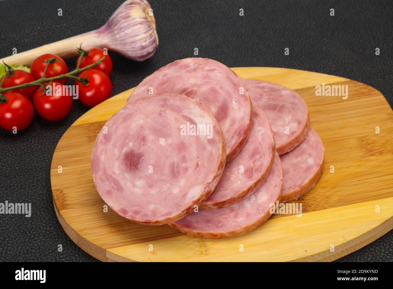 Natural ham made from pork meat Stock Photo - Alamy