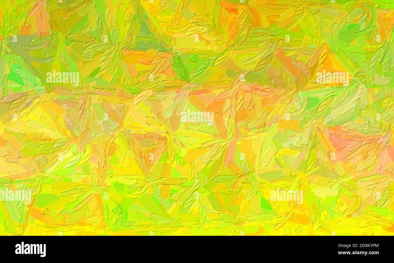 Lemon green large color variation impasto background, digitally created ...
