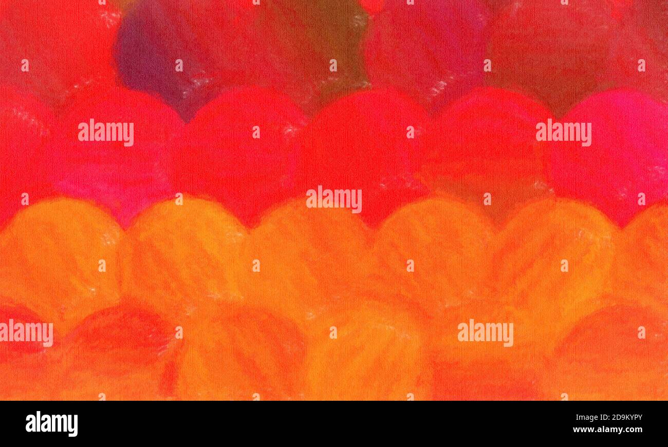 Red and orange circle wax crayon background, digitally created Stock ...