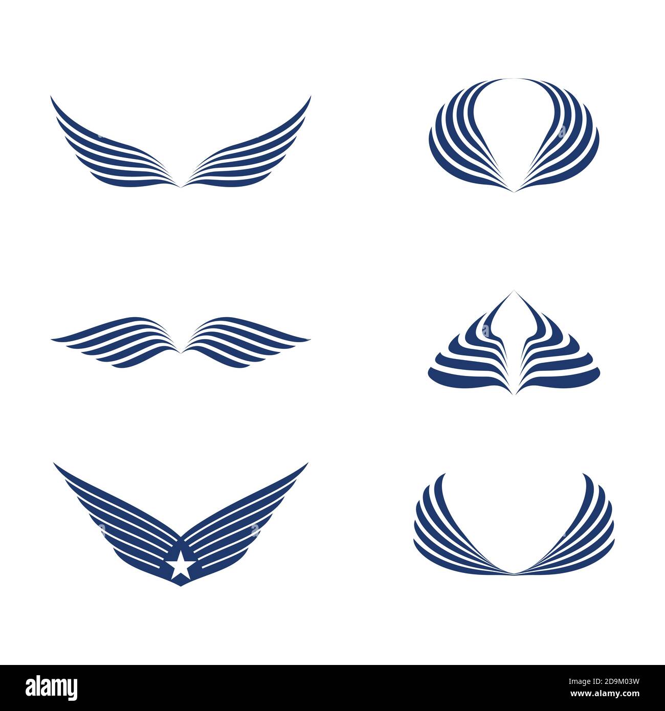 Wing Concept icon Template vector illustration design Stock Vector ...
