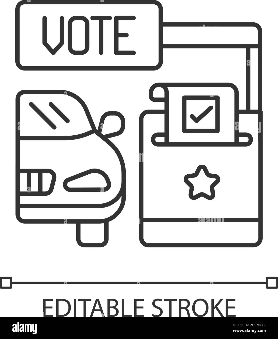 Polling booth Stock Vector Images - Alamy