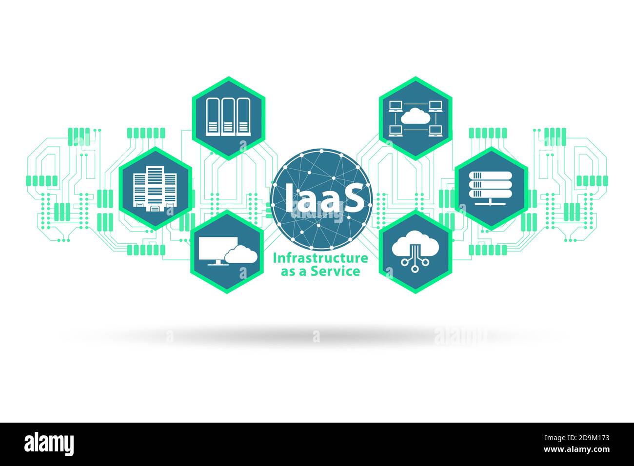 Infrastructure as a service concept in the digital world Stock Photo ...