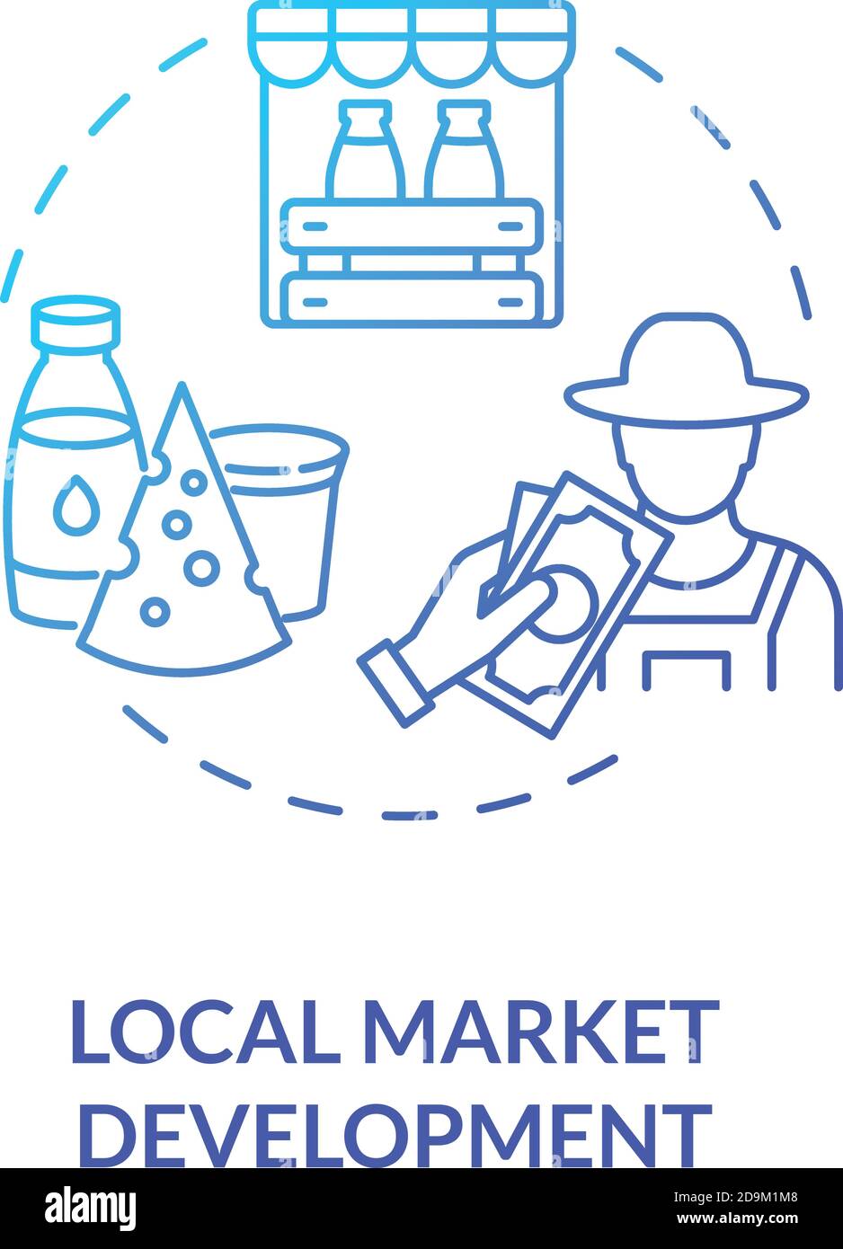 Community food market Cut Out Stock Images & Pictures - Alamy