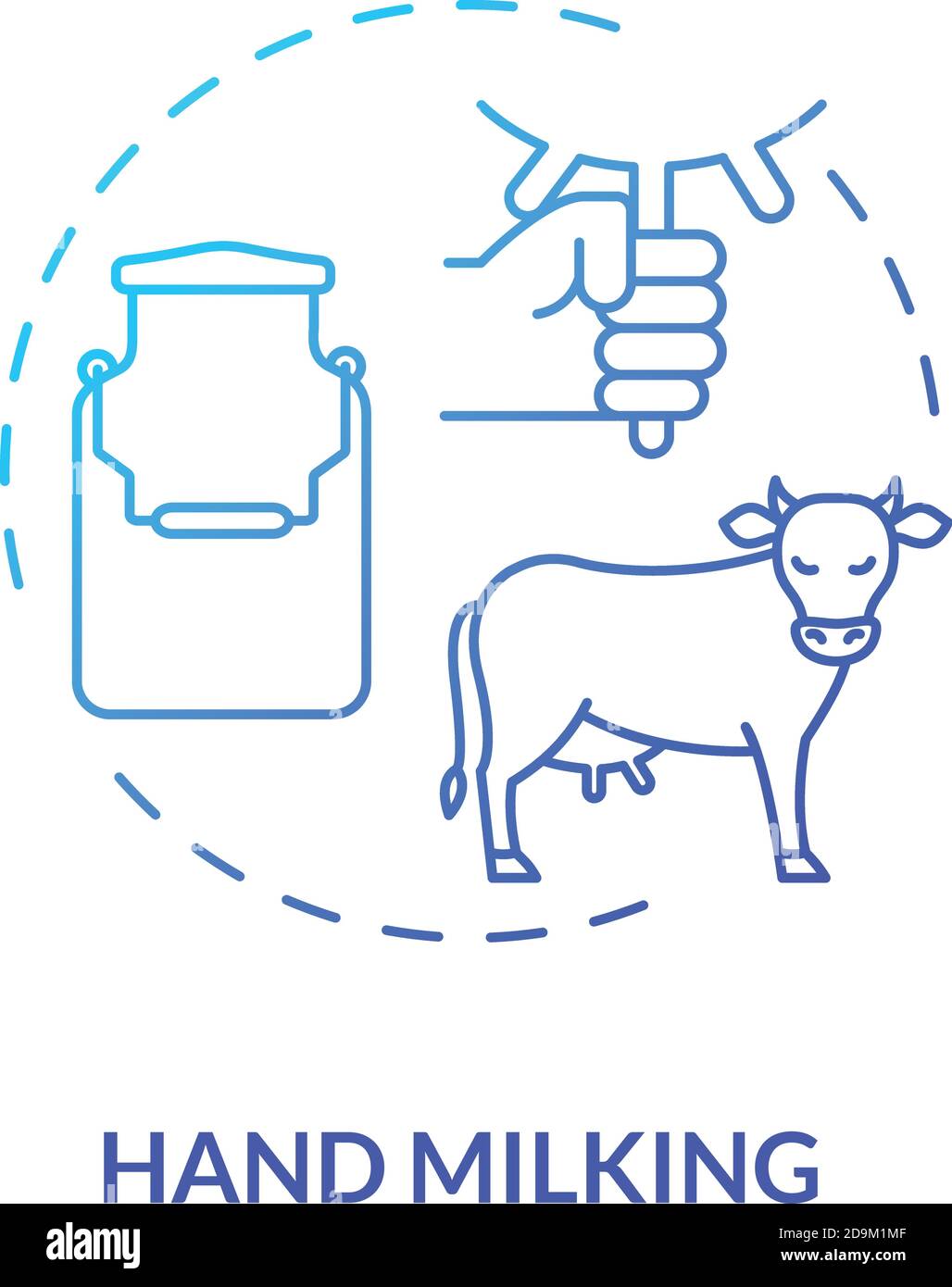 Hand milking hi-res stock photography and images - Alamy