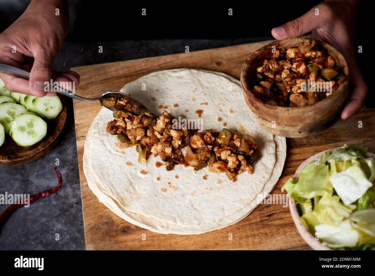 Man eating doner kebab hi-res stock photography and images - Alamy