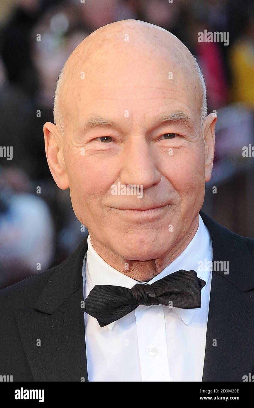 Patrick Stewart attends the Olivier Awards 2012 at the Royal Opera ...