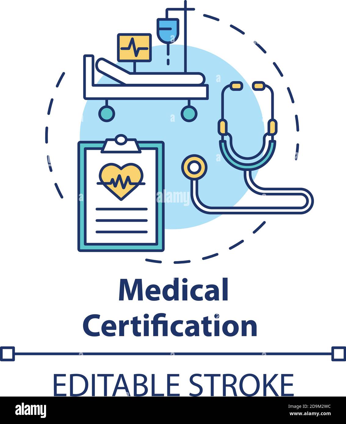 Medical certification concept icon Stock Vector Image & Art - Alamy
