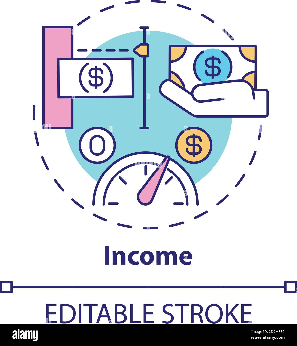 Income concept icon Stock Vector Image & Art - Alamy