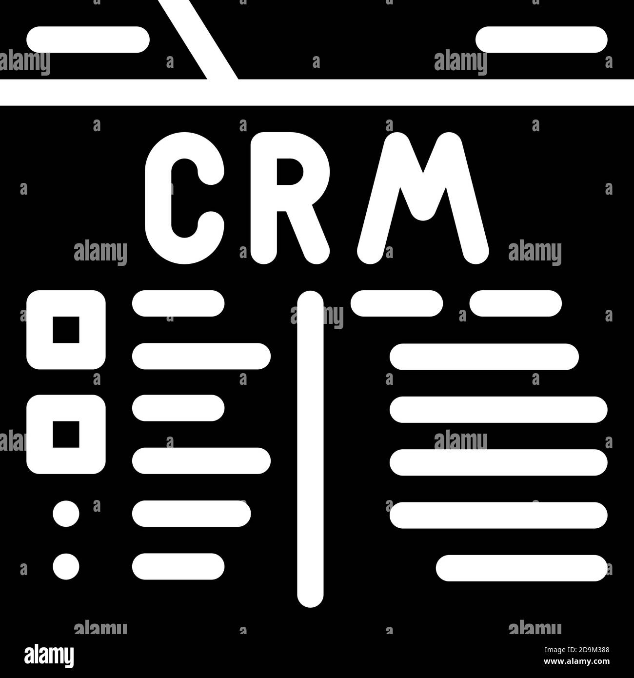 crm system glyph icon vector illustration sign Stock Vector Image & Art ...