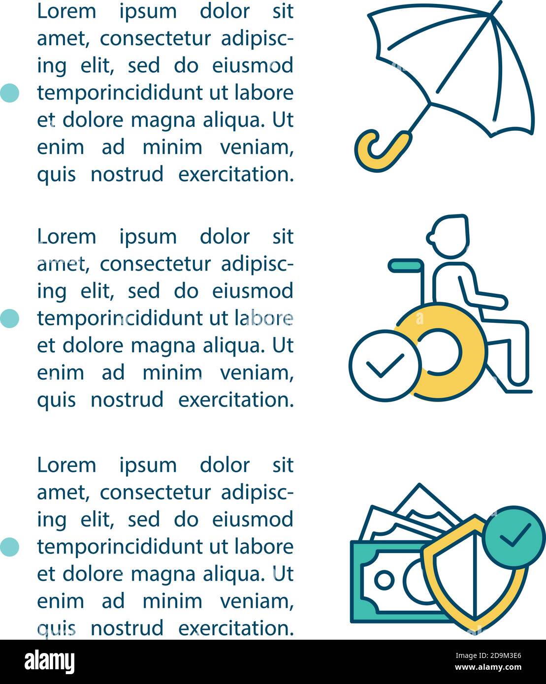 Disability benefits concept icon with text Stock Vector Image & Art - Alamy