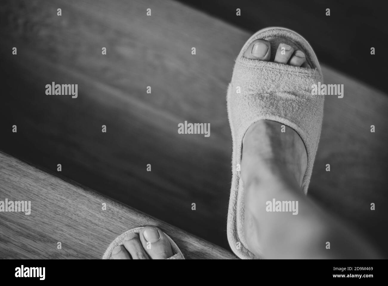 Step woman feet stairs hi-res stock photography and images - Alamy