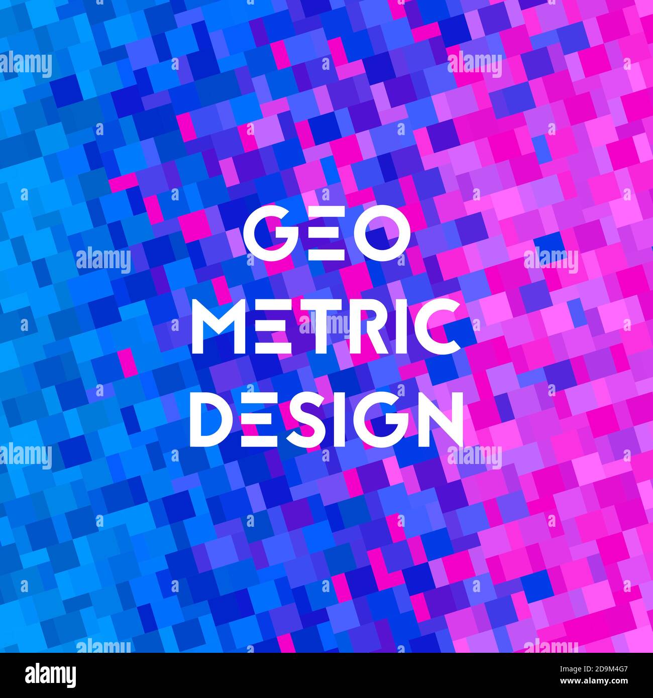 Geometric design. Background with square pixel texture. Vector ...