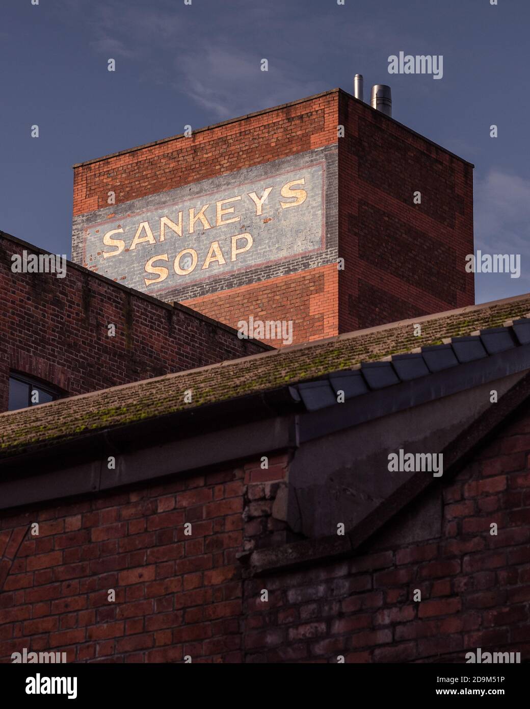 Sankeys Soap. Beehive Mill, Manchester Stock Photo - Alamy