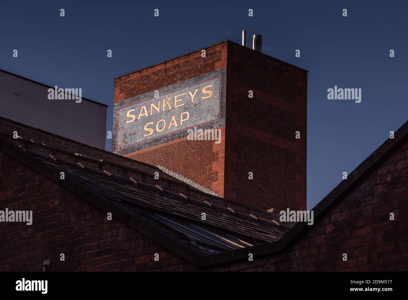 Sankeys Soap. Beehive Mill, Manchester Stock Photo - Alamy