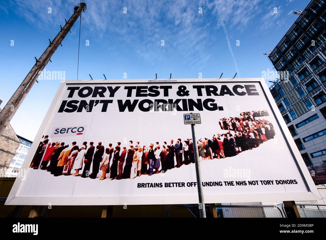 Tory Test & Trace isn't working Billboard, Dale Street, Manchester ...