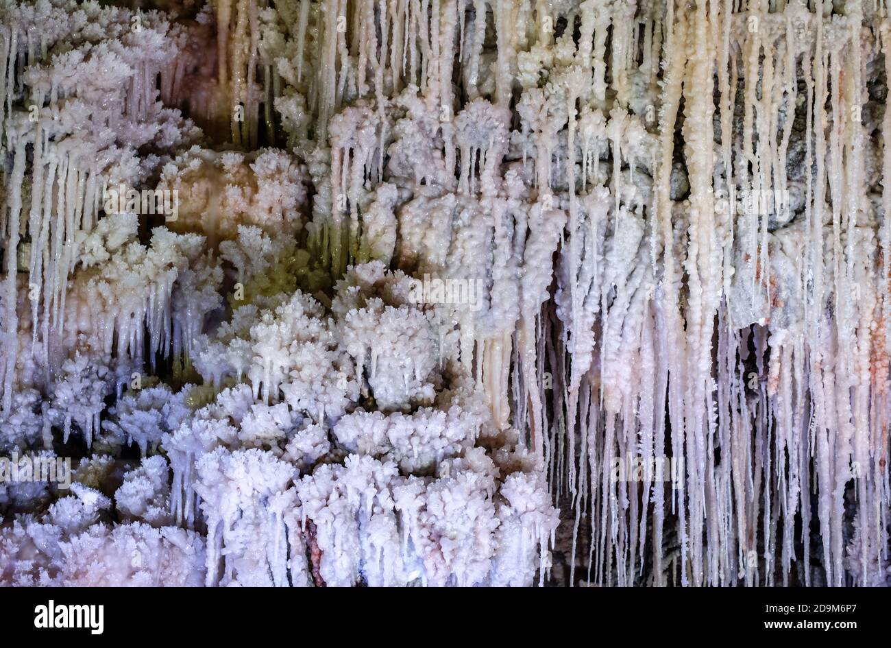 Salt stalactites in an underground salt mine Stock Photo - Alamy
