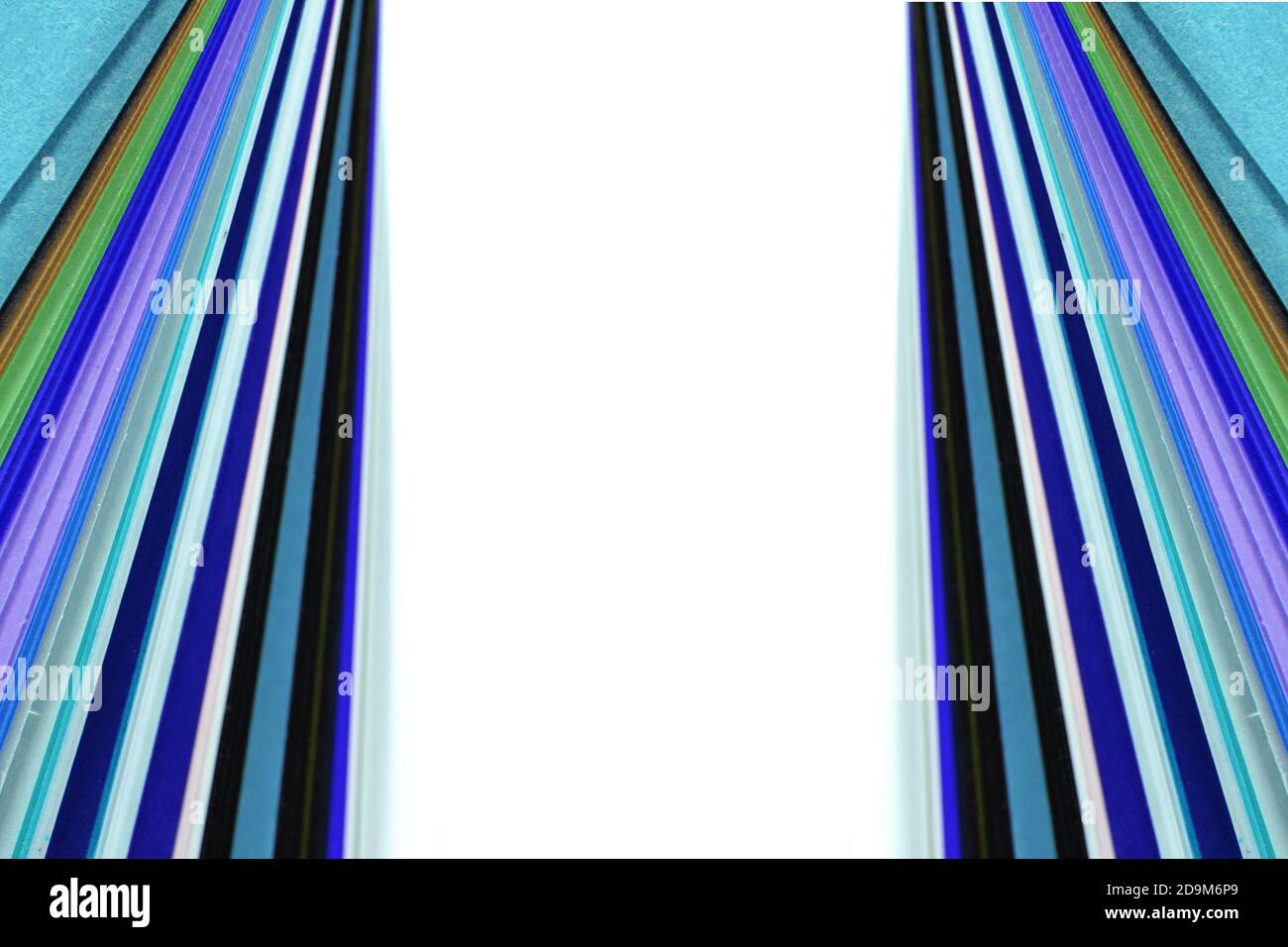 Sheets of colored paper on white background Stock Photo - Alamy