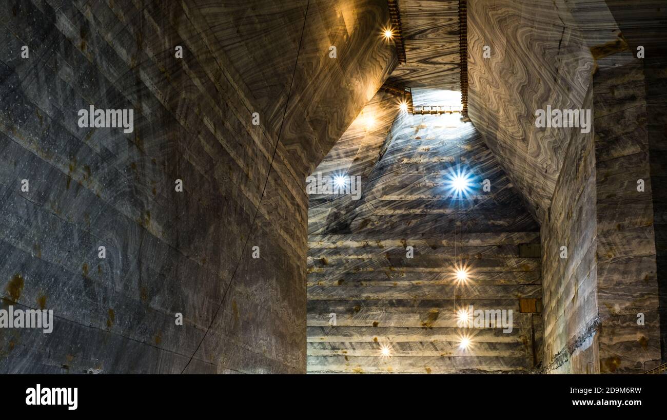 interior view of the salt mine Stock Photo - Alamy