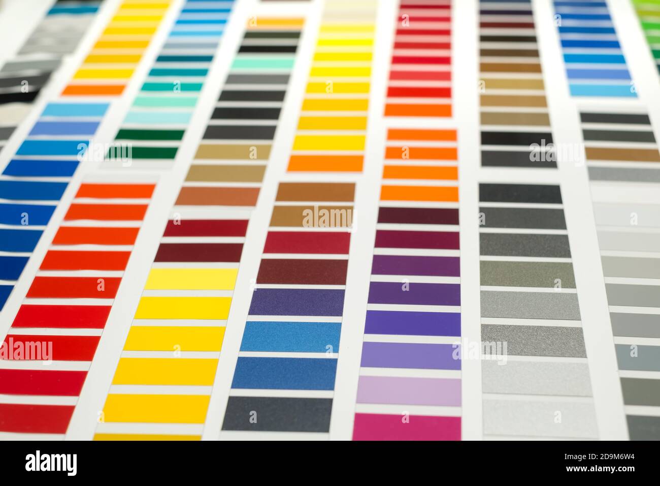 sample colors catalogue, top view Stock Photo - Alamy