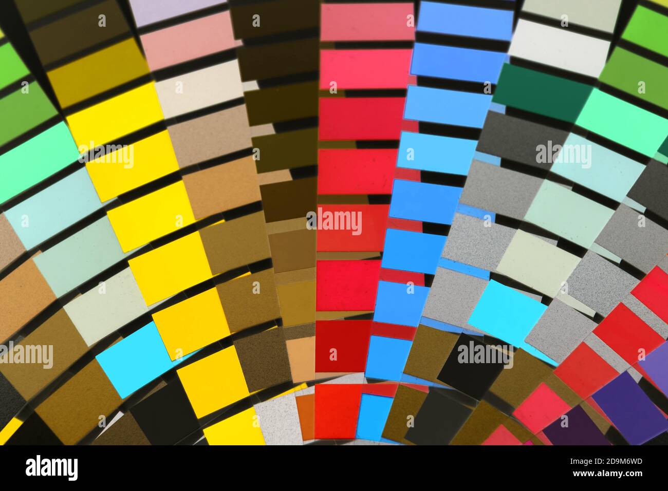 sample colors catalogue on black background Stock Photo - Alamy