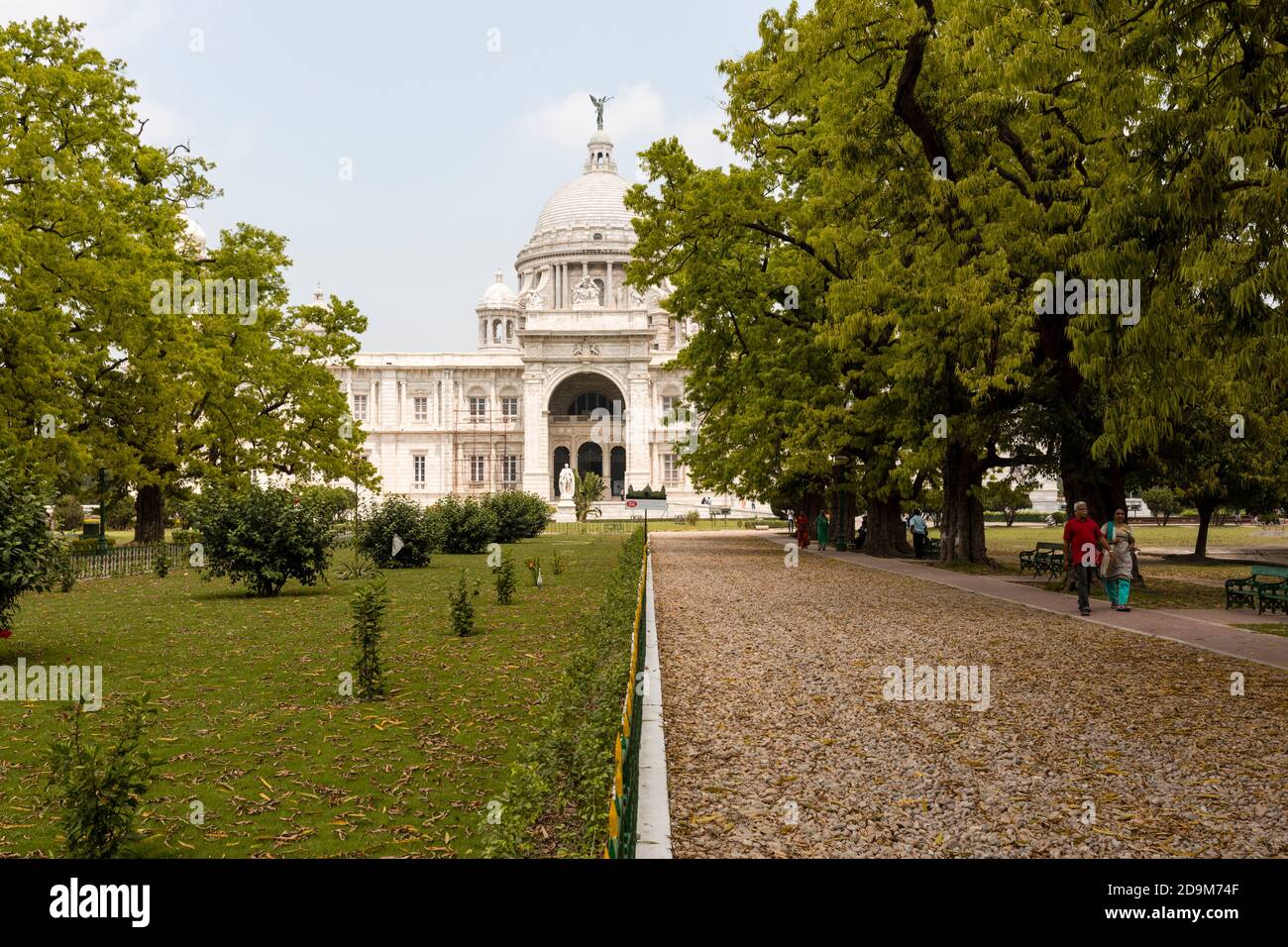 View of the famous Victoria Memorial monument in Kolkata Stock Photo ...