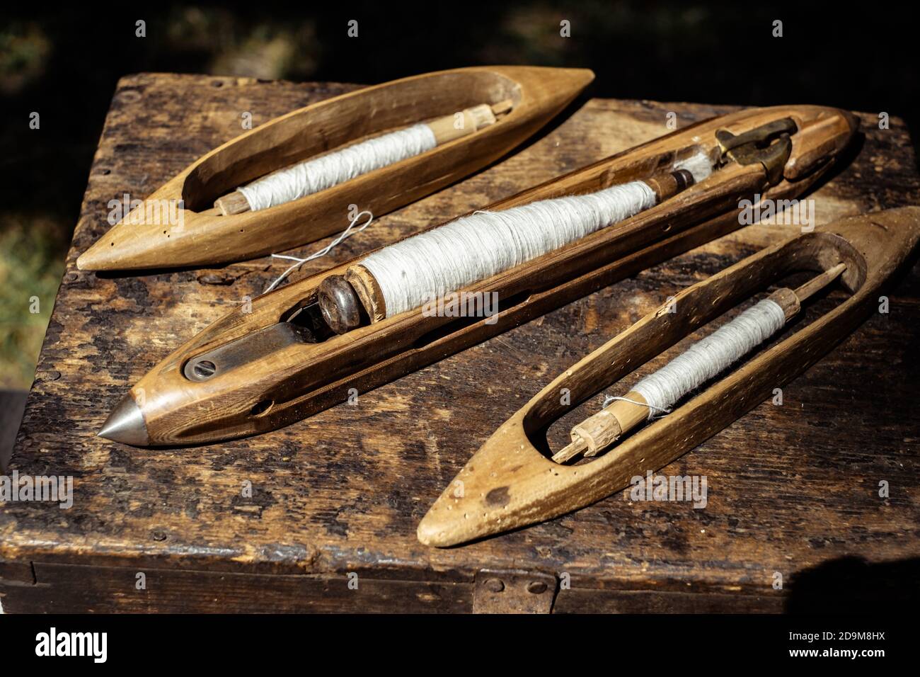 Shuttle Weaving Tool equipment homemade silk or production of ancient ...