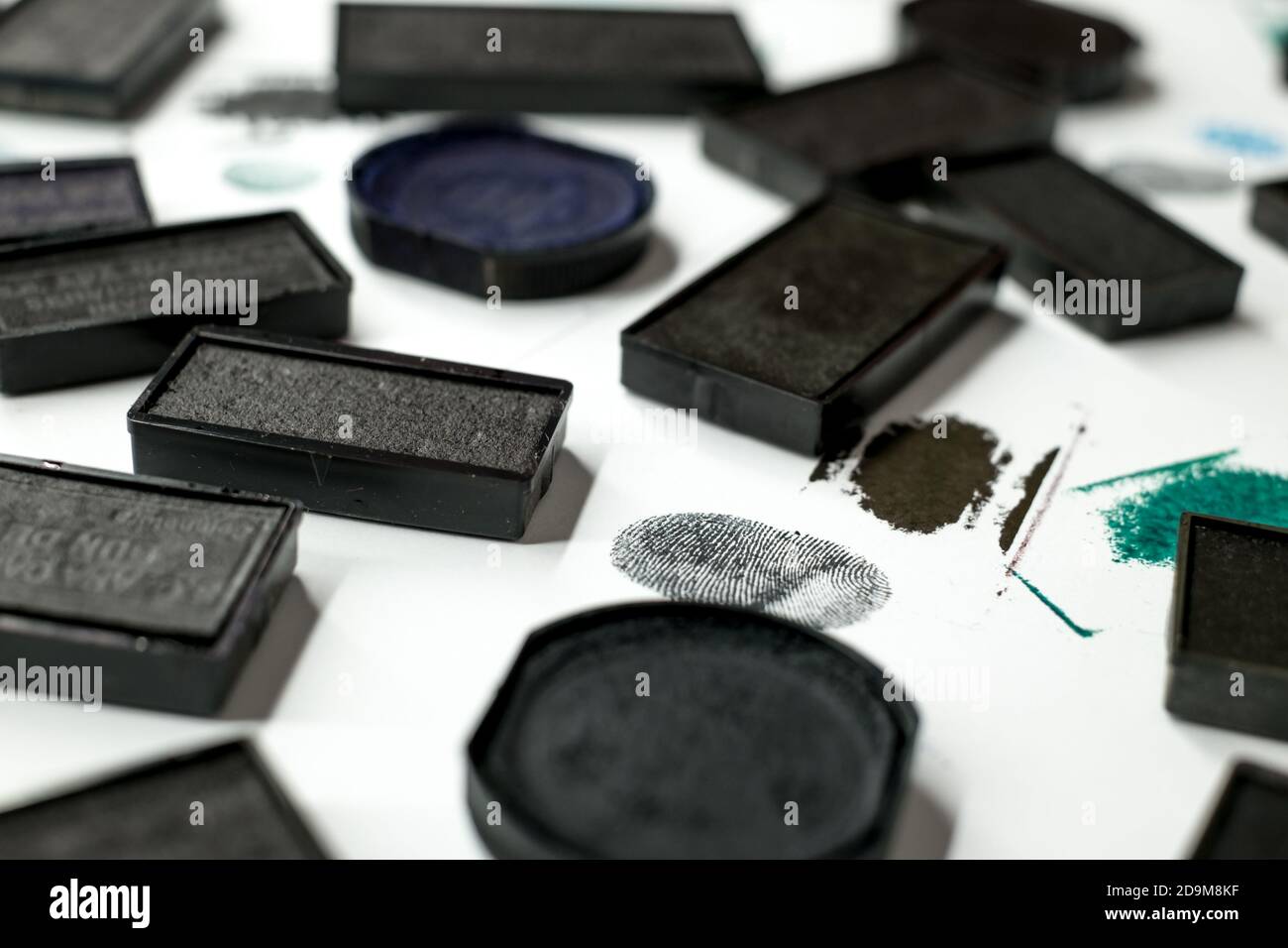 used stamp pad Ink cartridge Stock Photo - Alamy