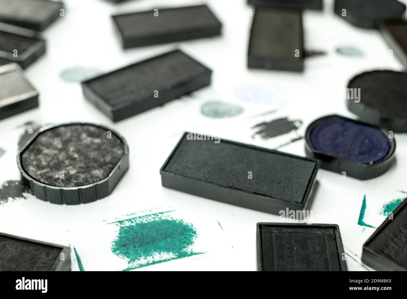 used stamp pad Ink cartridge Stock Photo - Alamy