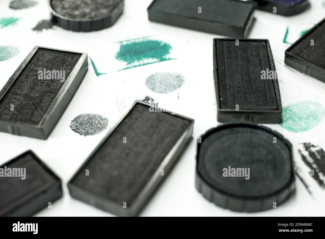 used stamp pad Ink cartridge Stock Photo - Alamy