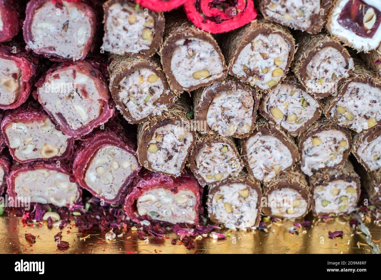 Variety of Turkish signature local foods known as Turkish Delight ...