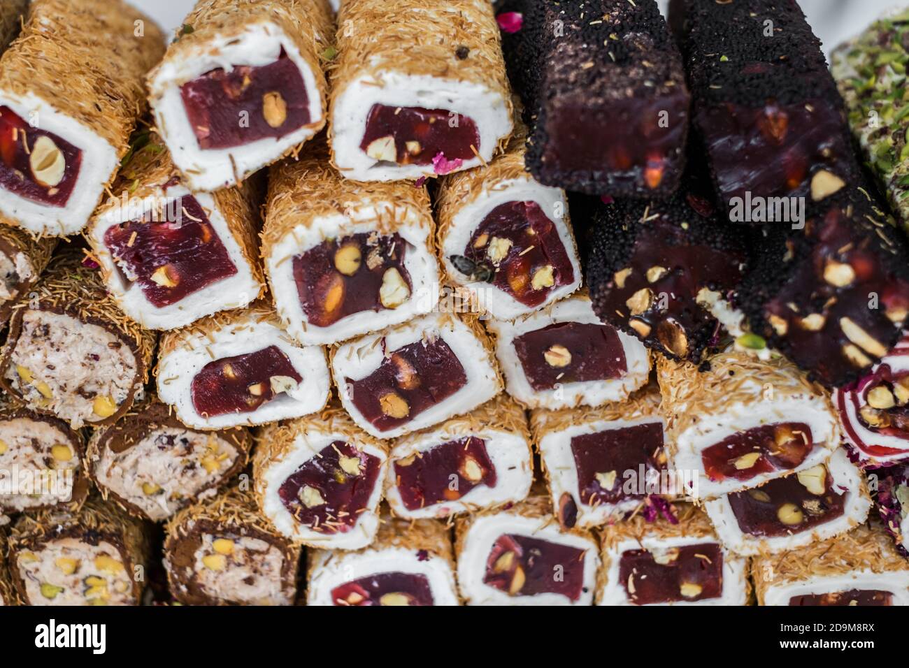 Variety of Turkish signature local foods known as Turkish Delight ...