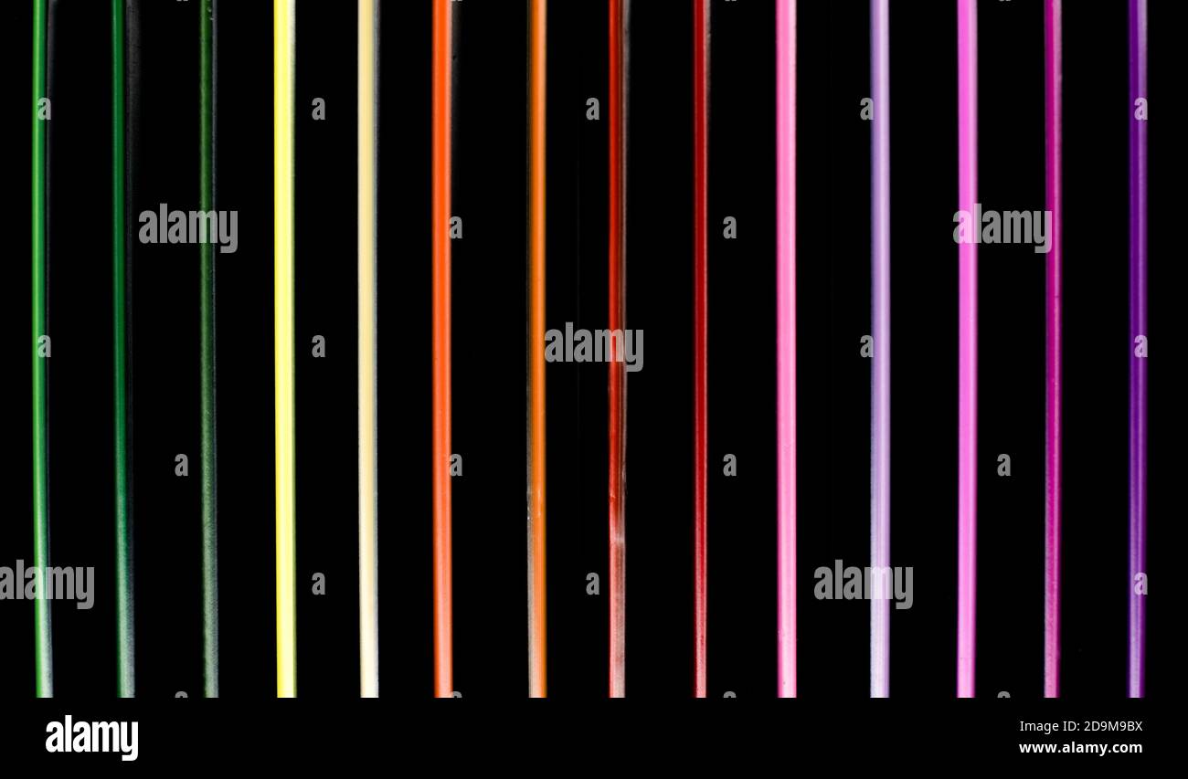 A set of rainbow markers Stock Photo - Alamy