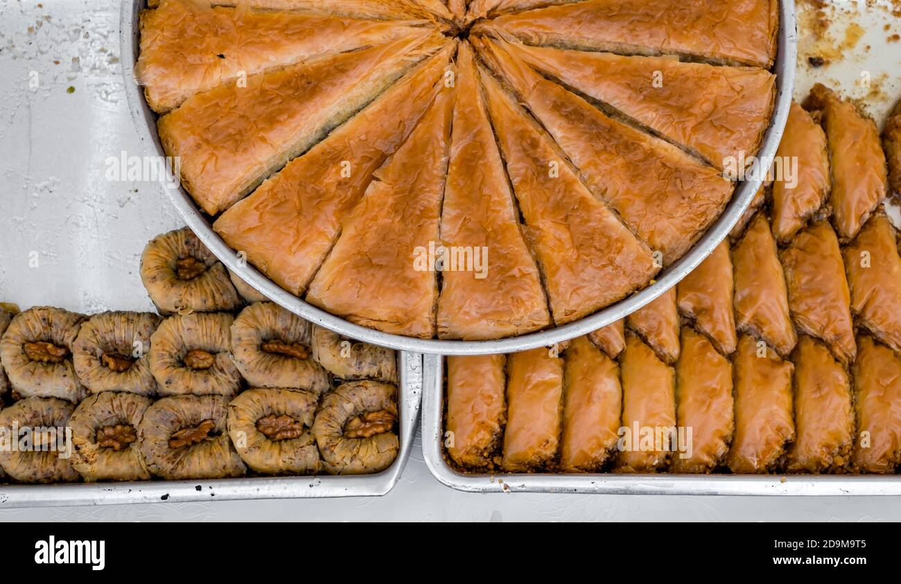 Burma baklava, turkish dessert sweet Stock Photo - Alamy