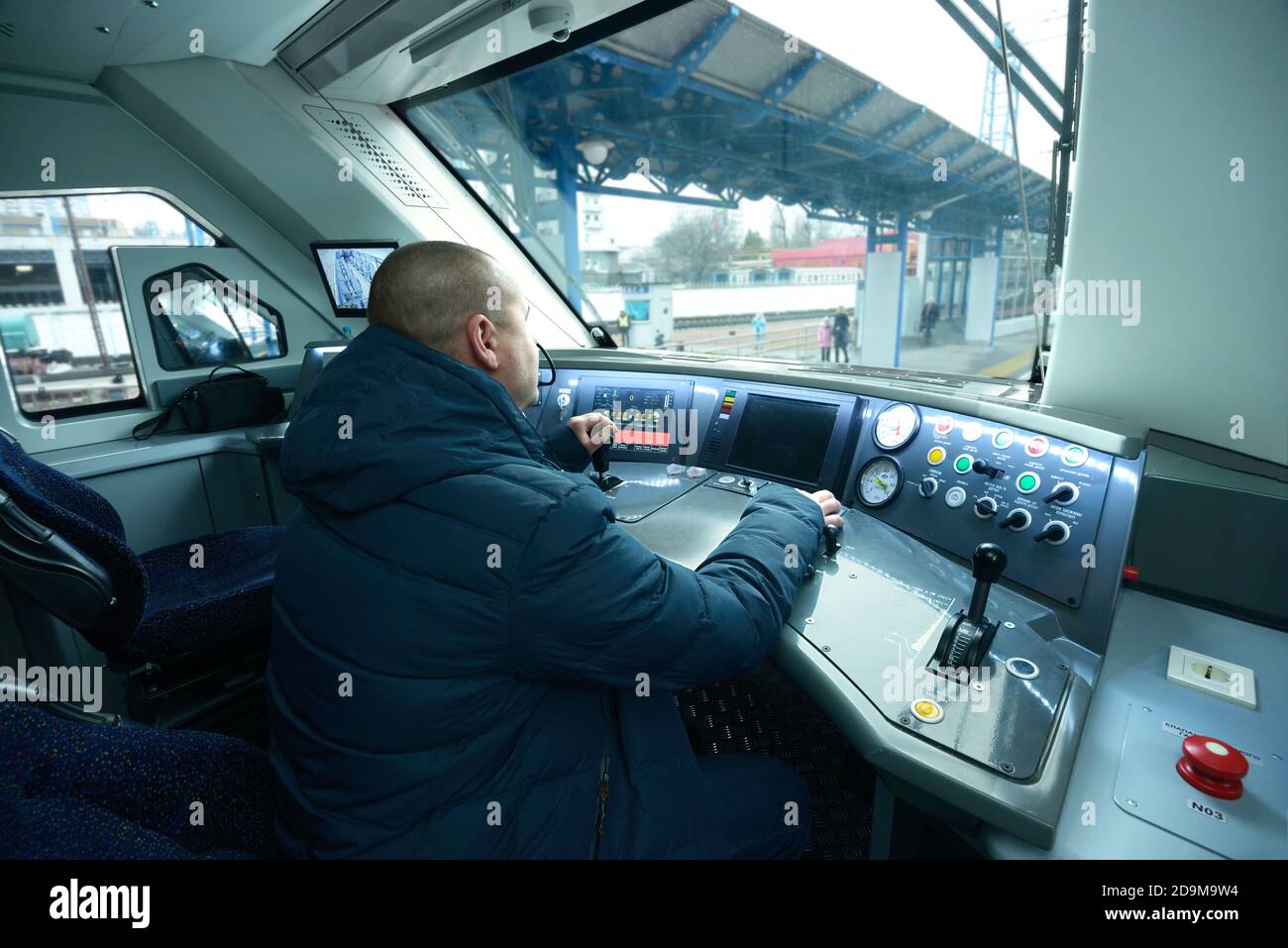 Train driver dashboard hi-res stock photography and images - Alamy