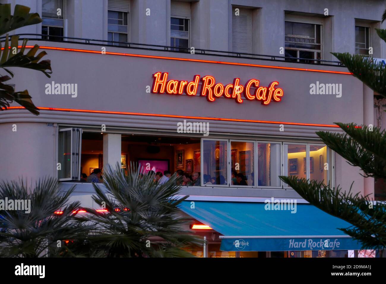 Hard Rock Cafe on the Promenade des Anglais, Nice, Provence Alpes Cote ...