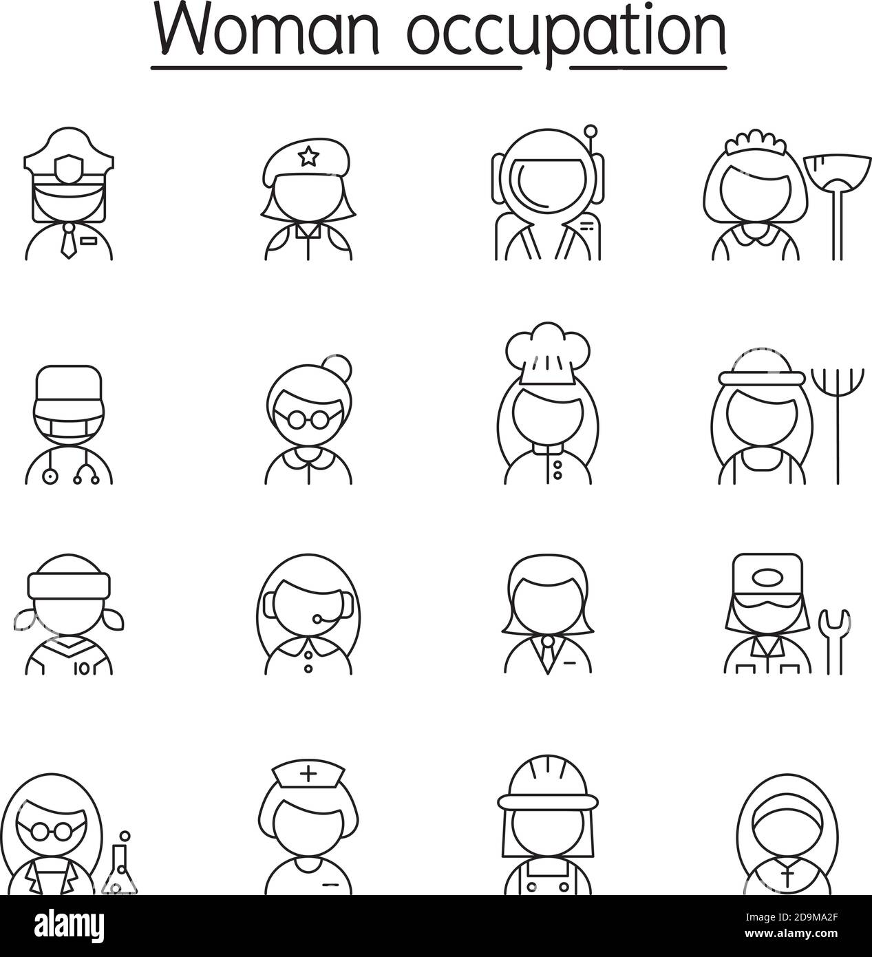 Working woman symbol Stock Vector Images - Alamy
