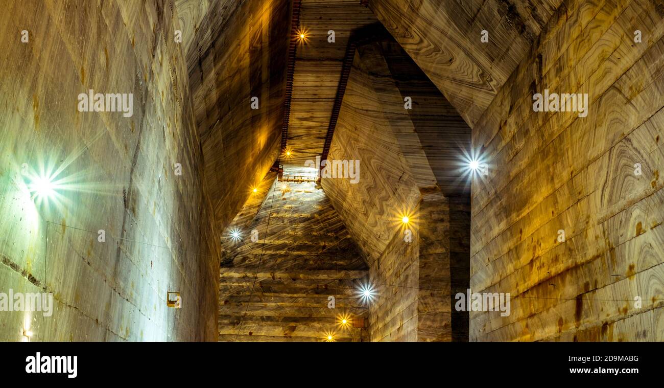 old salt mine in Romania Stock Photo - Alamy