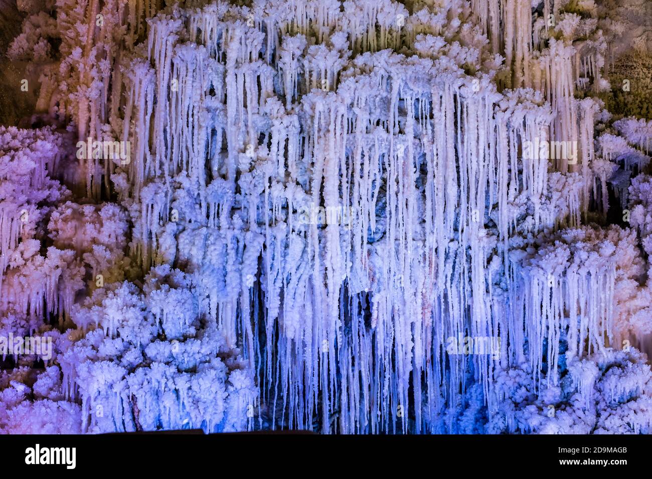 Salt stalactites in an underground salt mine Stock Photo - Alamy