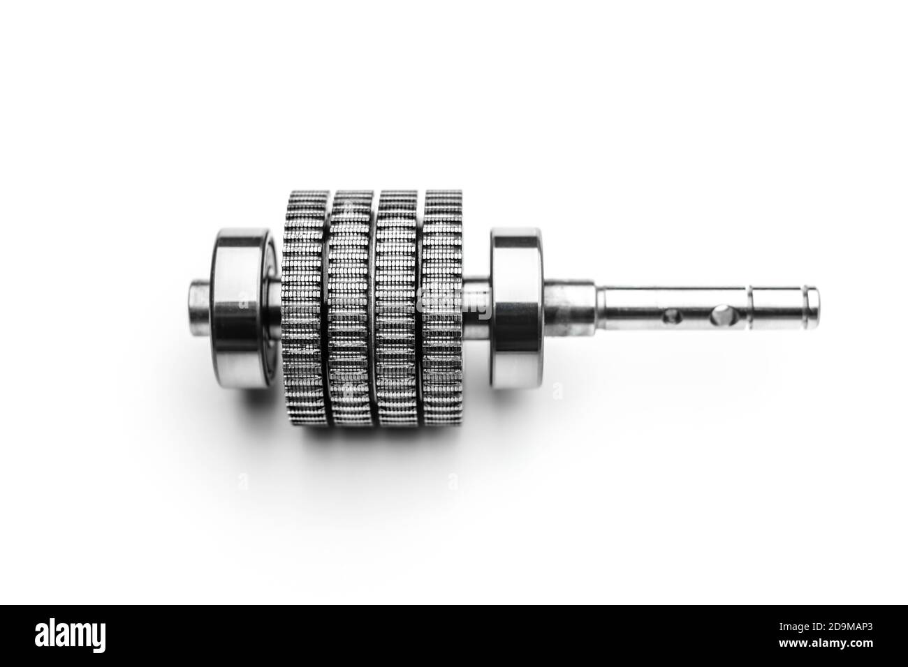 Stepper motor rotor on white Stock Photo - Alamy
