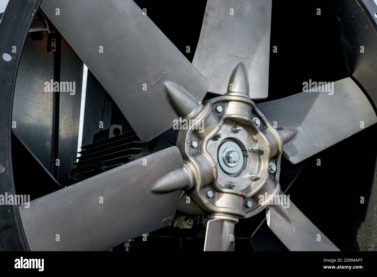 six-blade propeller motor, close view Stock Photo - Alamy