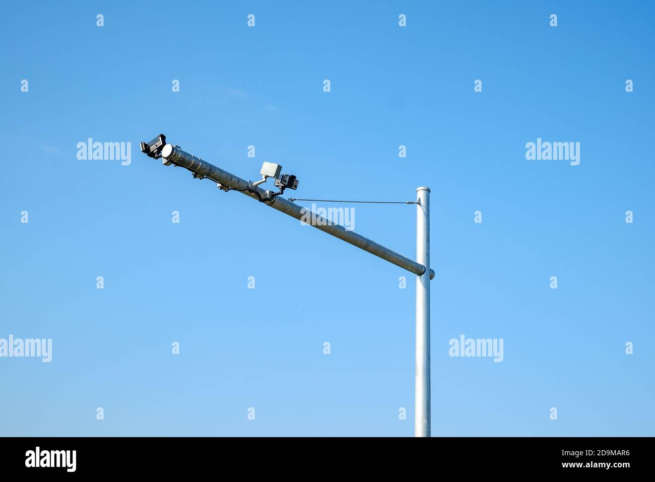 surveillance cameras on the highway Stock Photo - Alamy