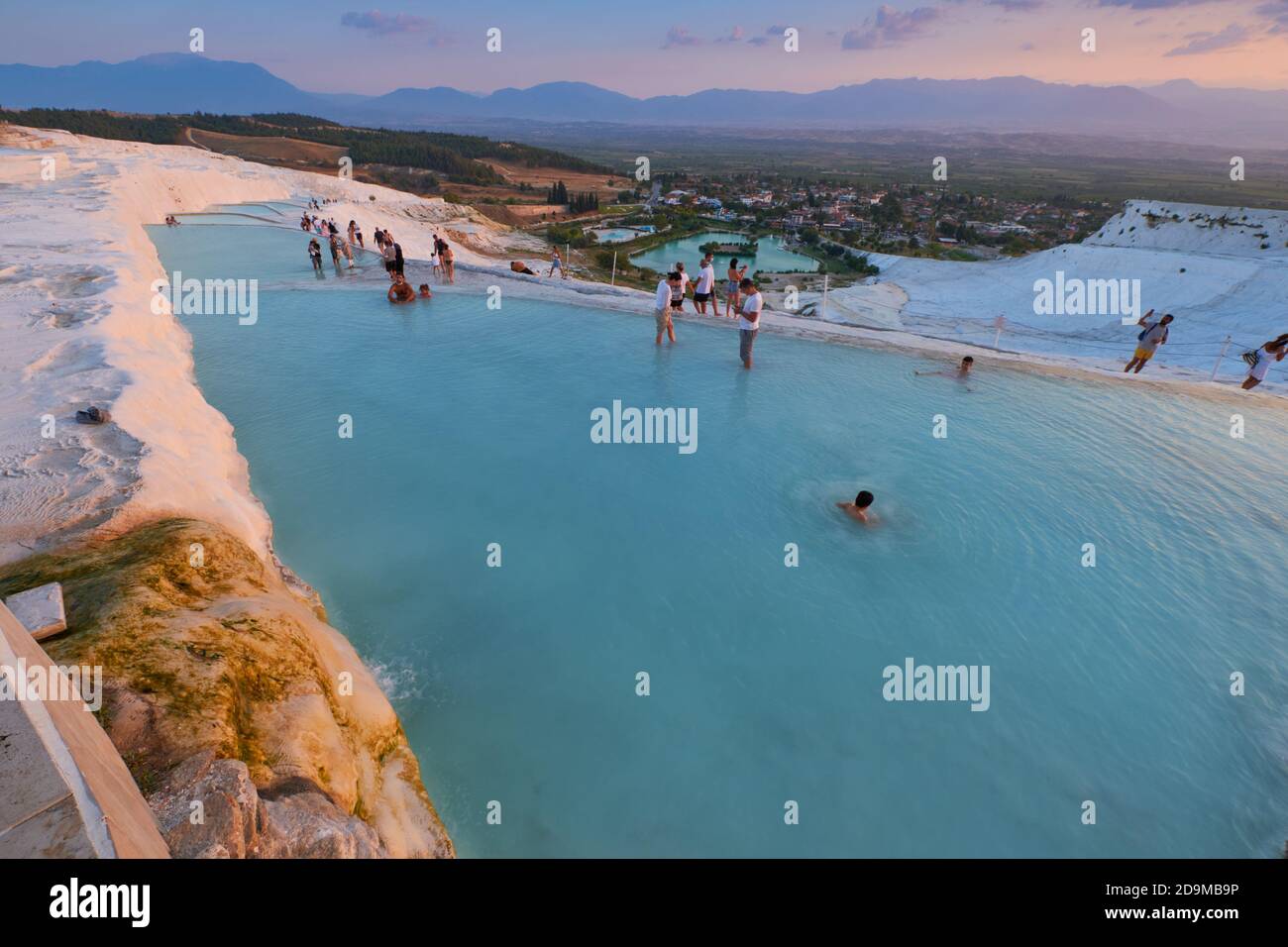 The Biggest Travertine Pool in Pamukkale, Turkey Stock Photo - Alamy
