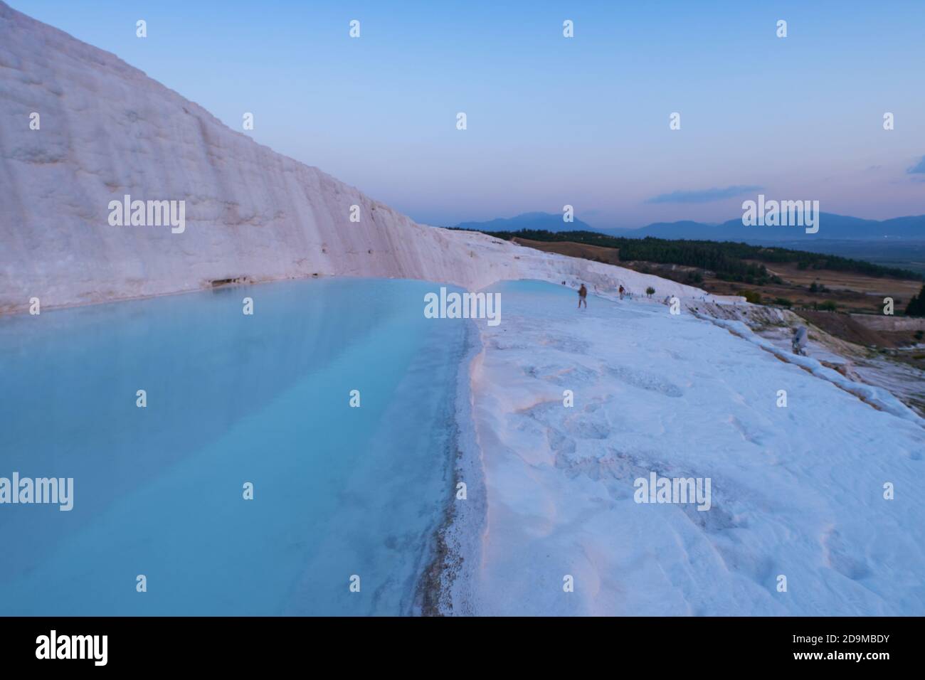 White calcium cascades and terraces of Pamukkale, Turkey Stock Photo ...