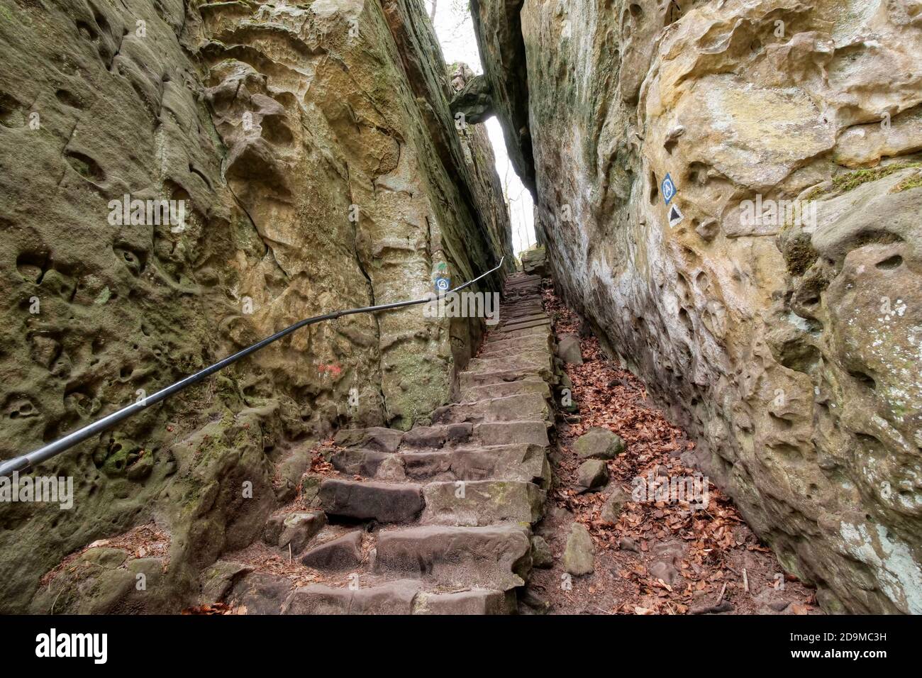 Devil's Gorge near Ernzen, Farschweiler Plateau, South Eifel, Rhineland ...