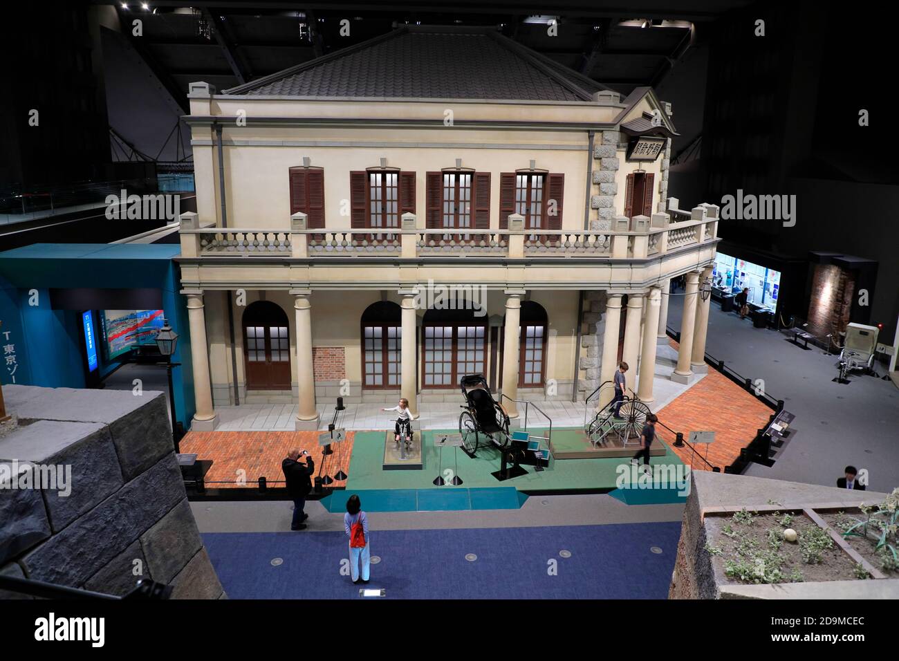 The scale model of Choya Shimbun-Sha building the publisher of Choya ...