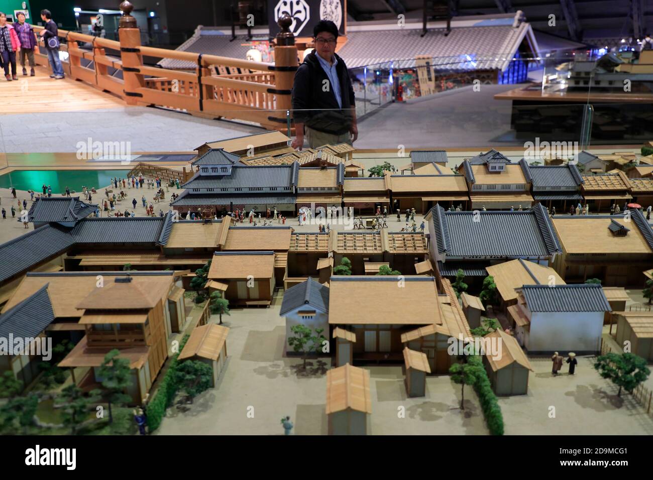 Scale model of Edo city during 17th century with the model of ...