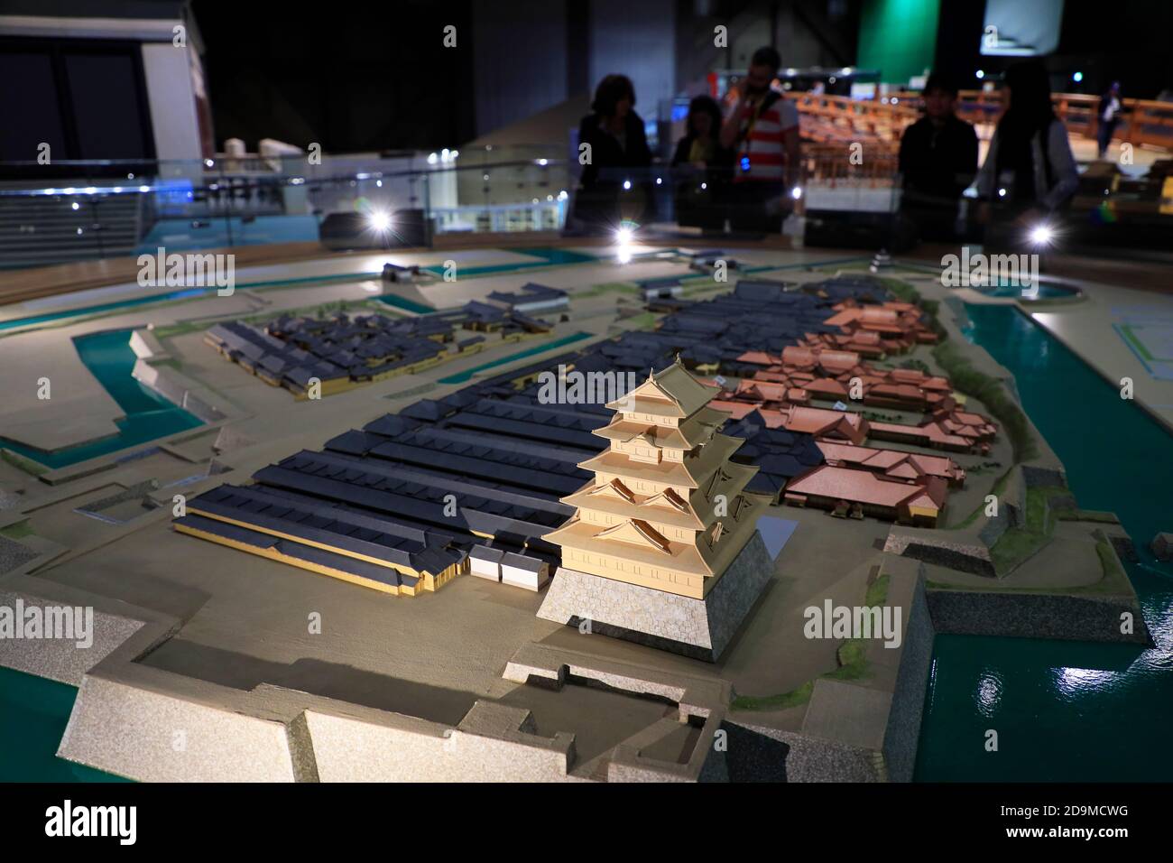 Scaled model of Edo Castle display inside of Edo-Tokyo Museum.Ryogoku ...
