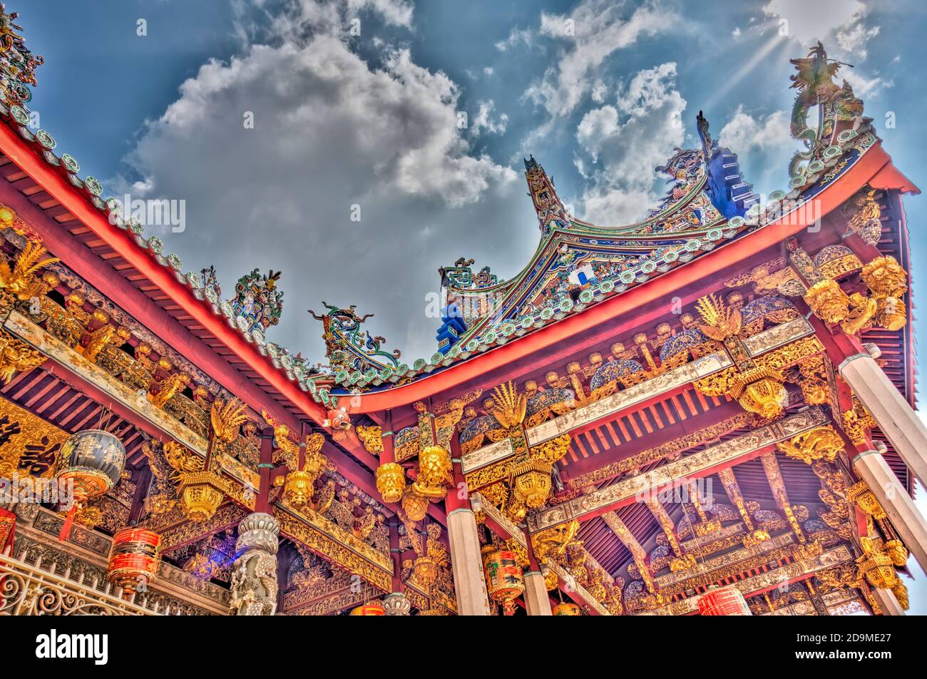 Khoo Kongsi Chinese Clan House, George Town, Penang, Malaysia Stock ...