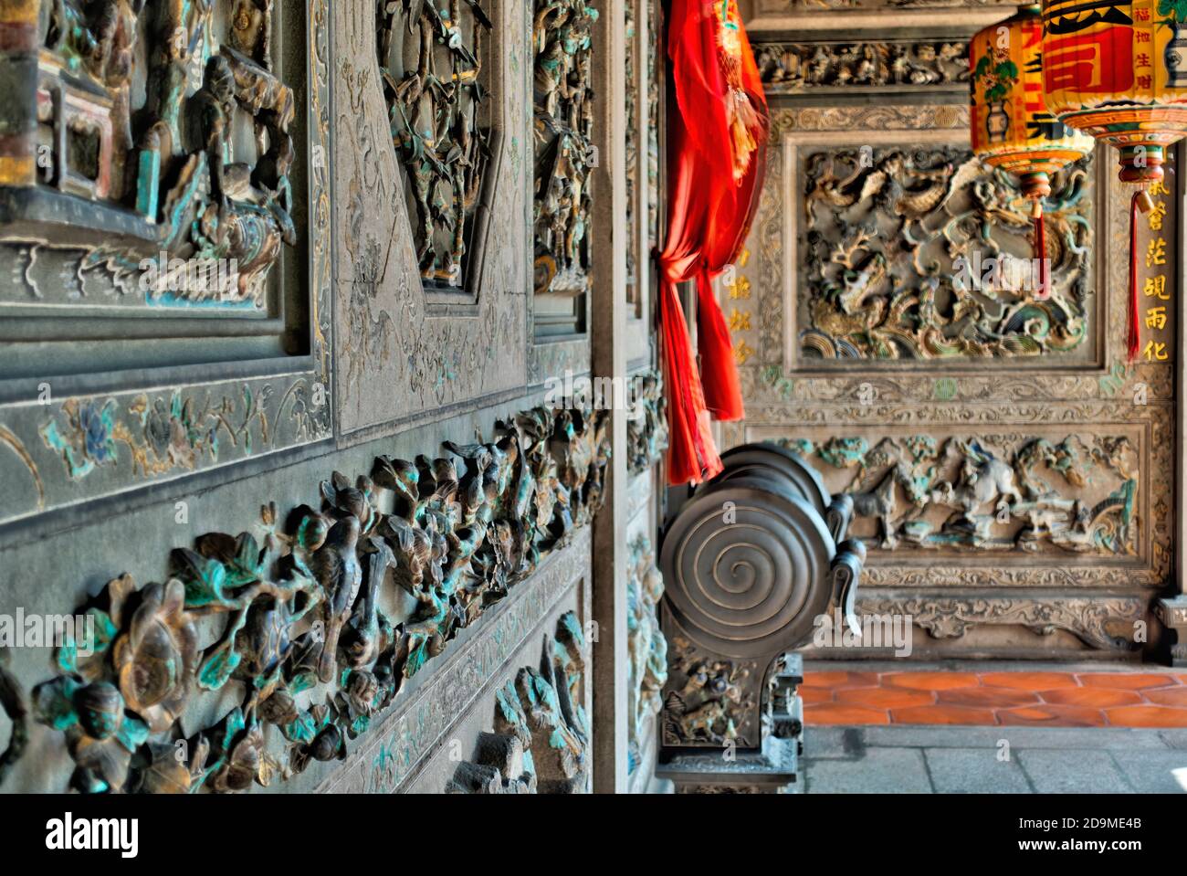 Khoo Kongsi Chinese Clan House, George Town, Penang, Malaysia Stock ...